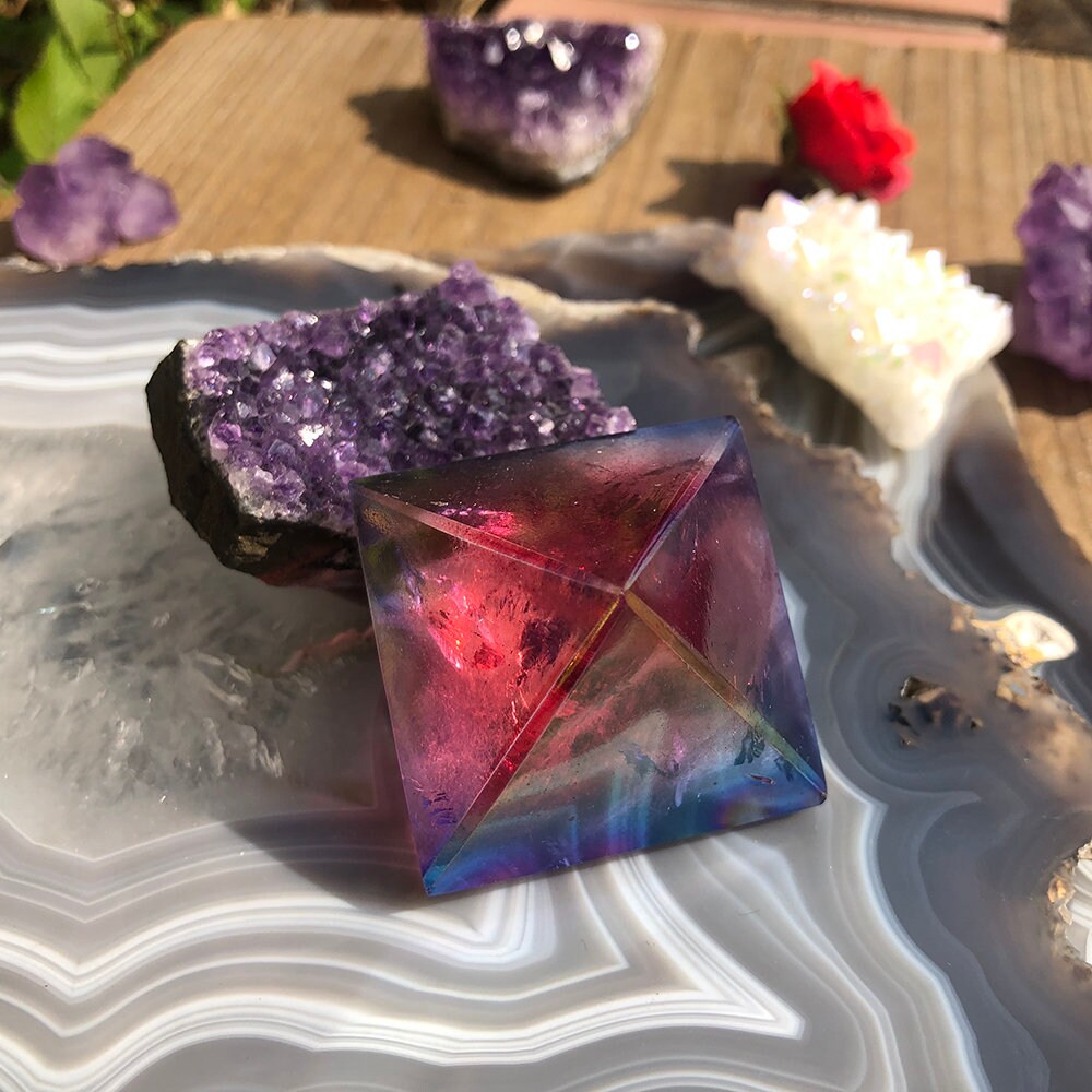 Crystal Pyramid Healing Crystals Reiki Chakra Pyramids | Etsy