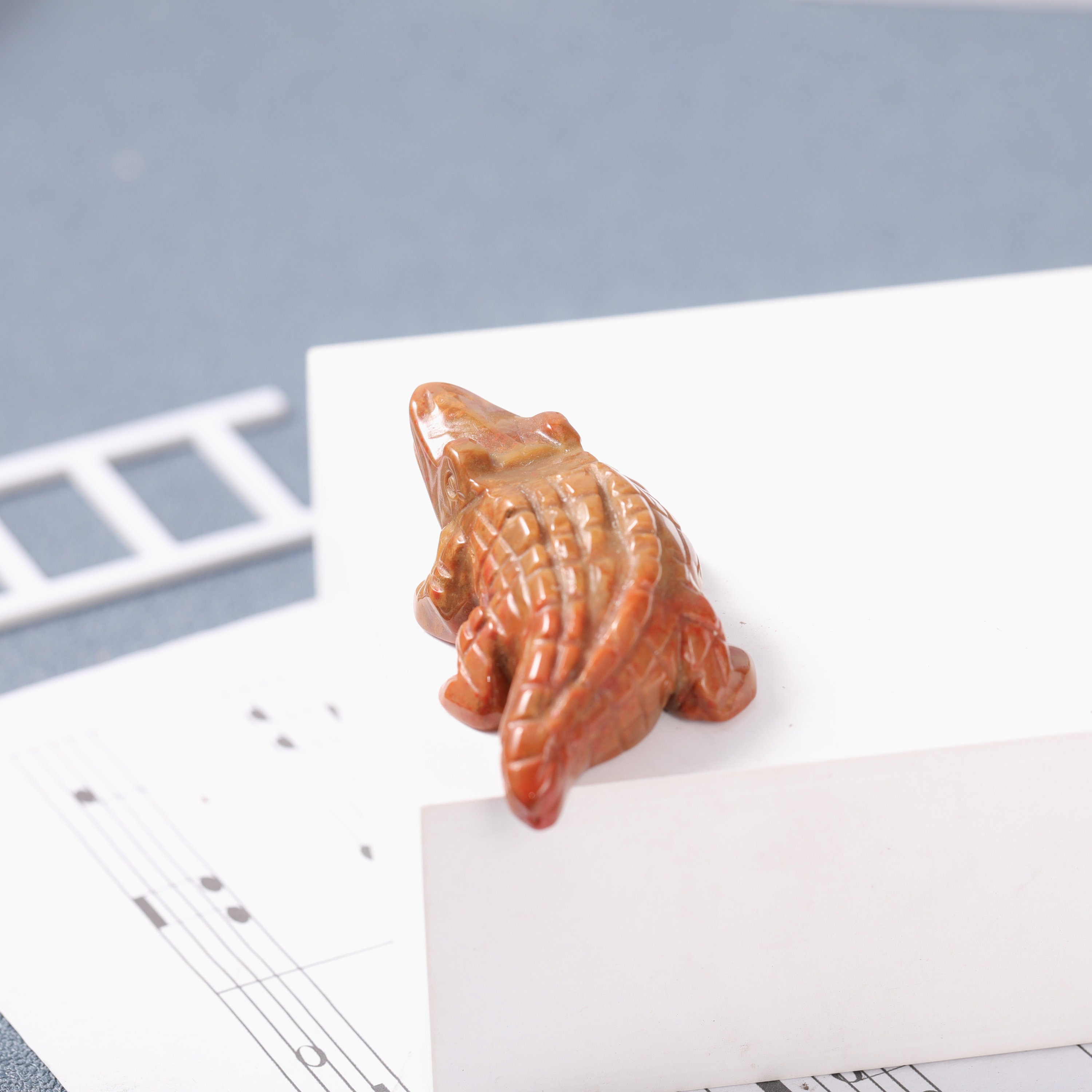 Mini Fat Crocodile Sculpture Quartz Crystal,crocodile Furnishing ...