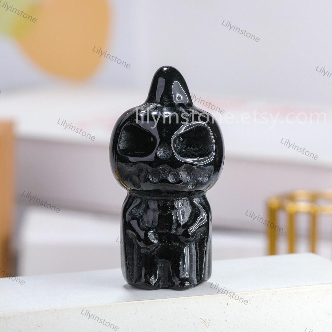 2 Inch,ghost Figurine, Carved Quartz Crystal Ghost Statue Decoration is ...