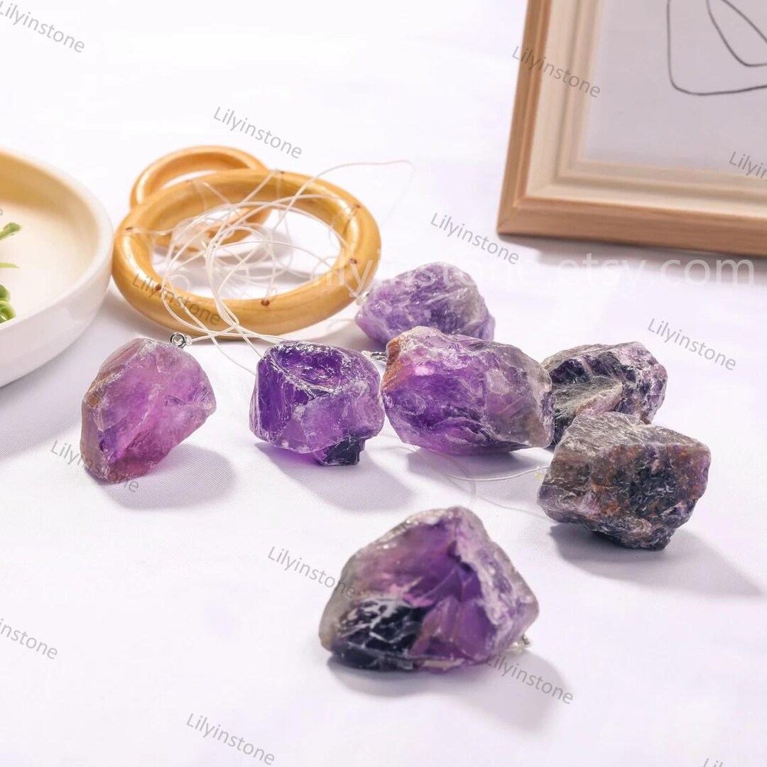 Amethyst Gravel Wind Chime, Crystal Wind Chimes, Window Hanging Decor ...