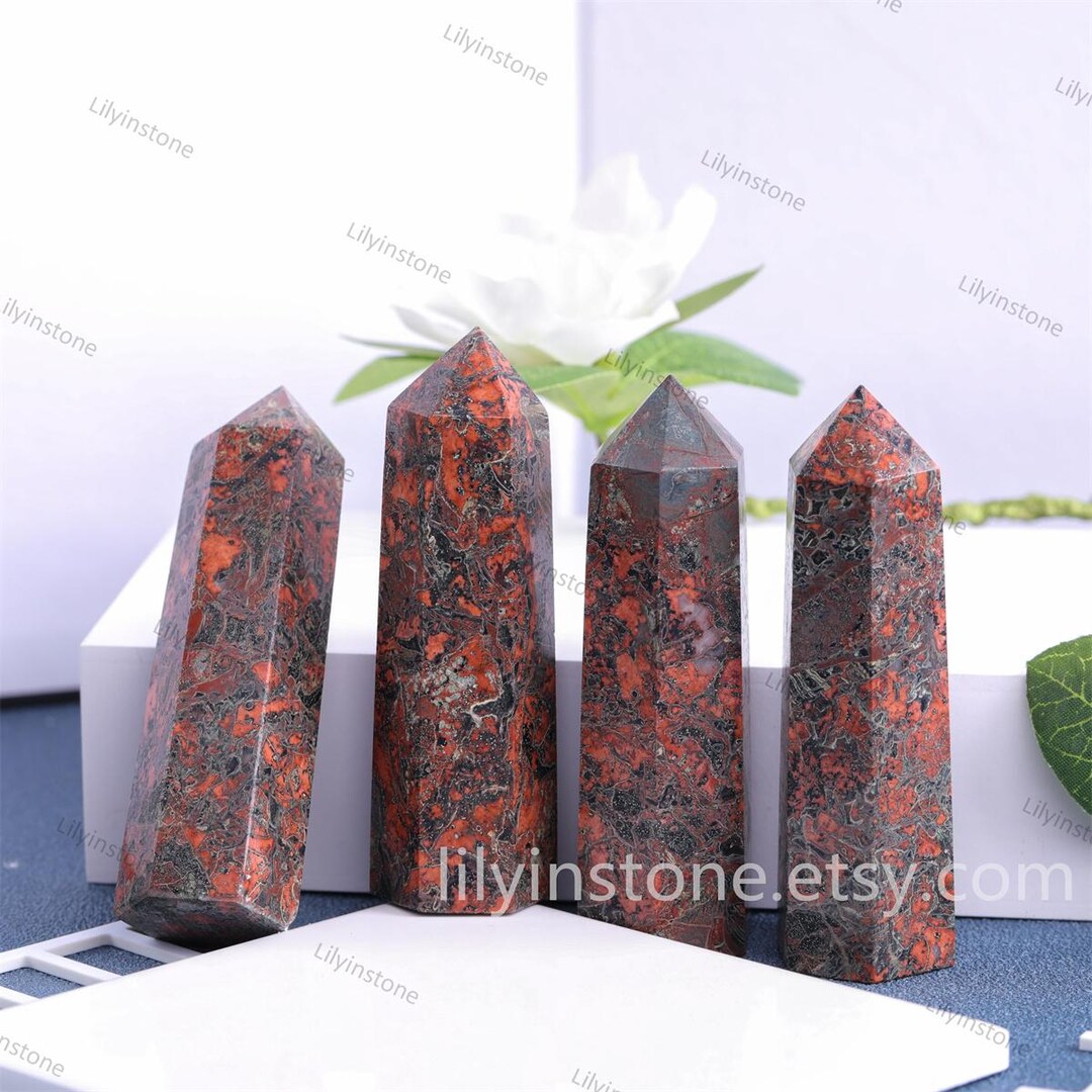 Natural Red Que Sera Tower, Red Que Sera Point,healing Crystal Obelisk ...