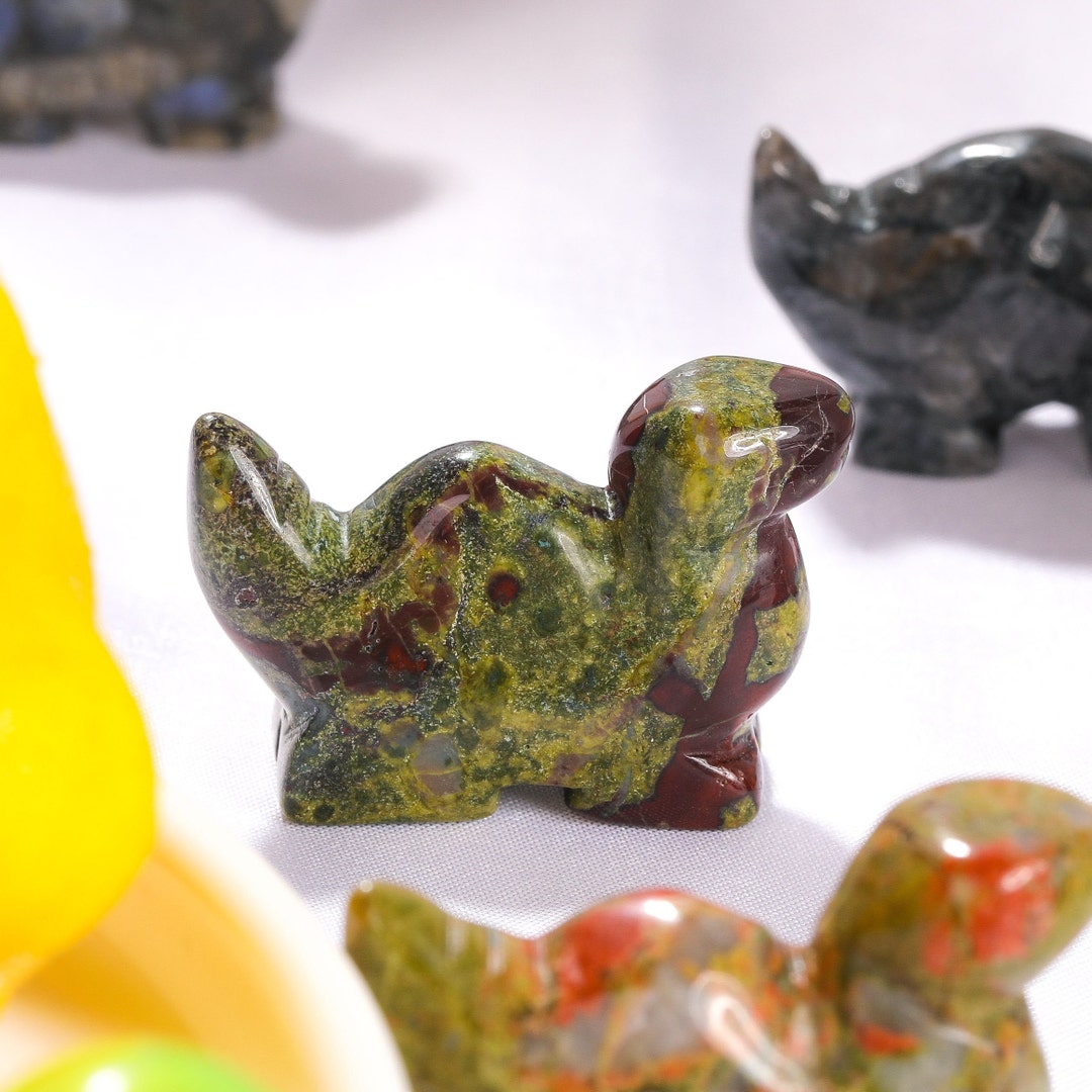 Mini Crystal Dinosaur Figurine, Home Decor, Healing Chakra Crystal ...