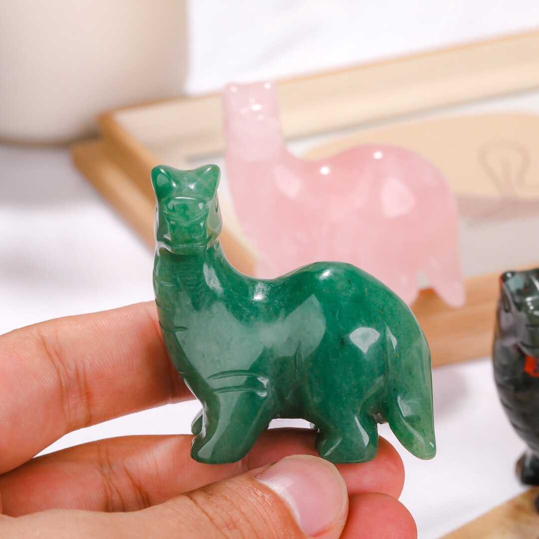 2 Inch,brachiosaurus Figurine,dinosaur Statue ,gemstone Dinosaur ...
