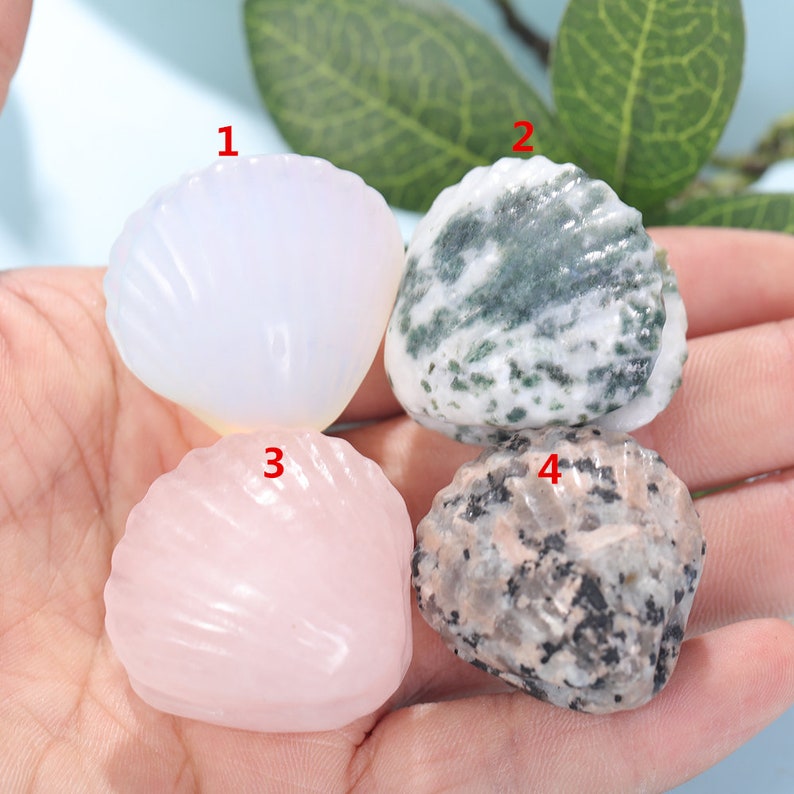 1.5 Inch ,crystal Clam ,conch Decor,shell Gift ,quartz Seashell ,quartz ...