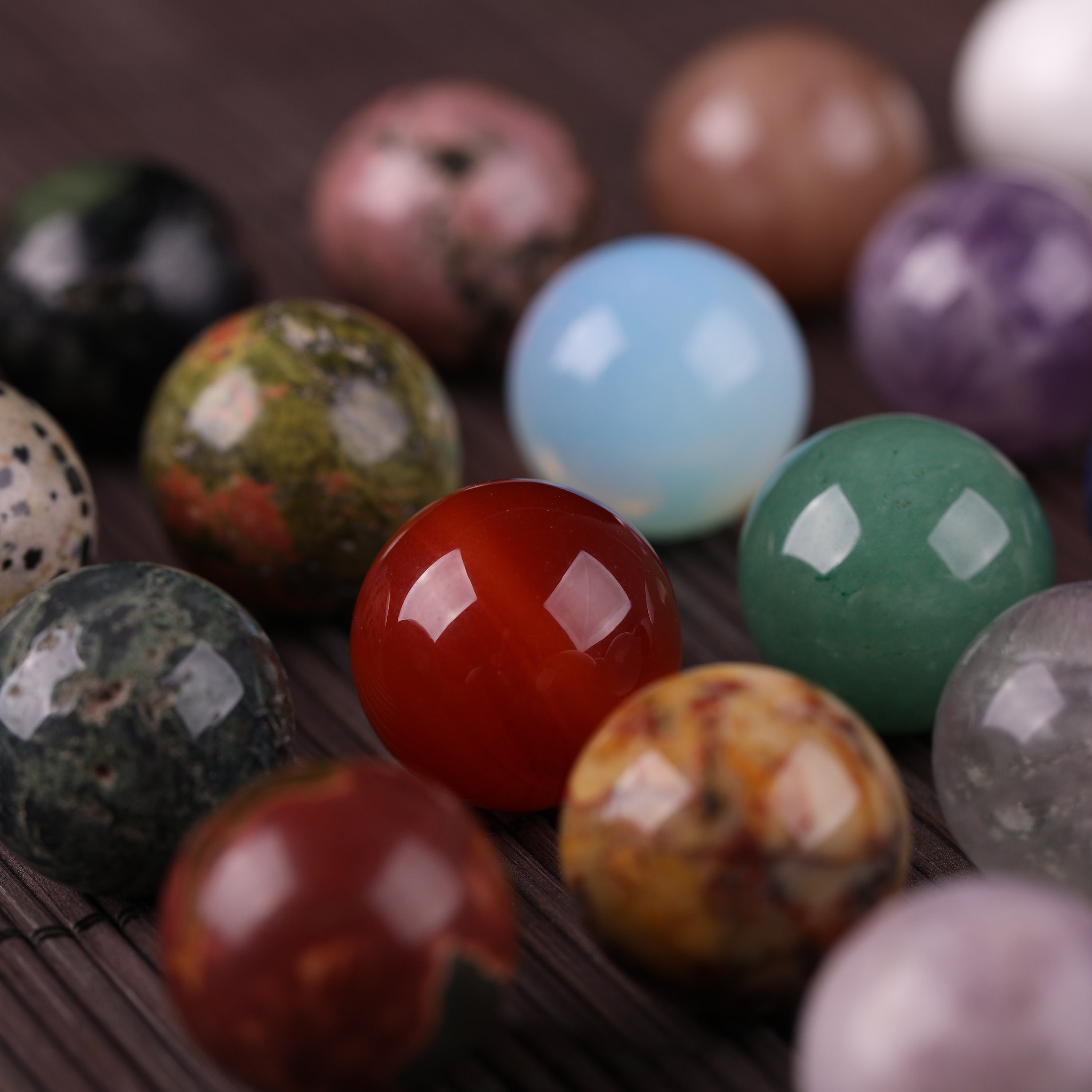 20mm Crystal Ball Gemstone Sphere Polished Crystal Marble | Etsy