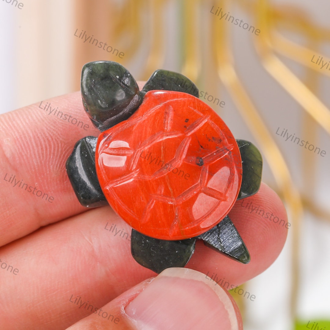 Patchwork Turtle Decor Supply, Healing Crystals Chakra Carved Tortoise ...