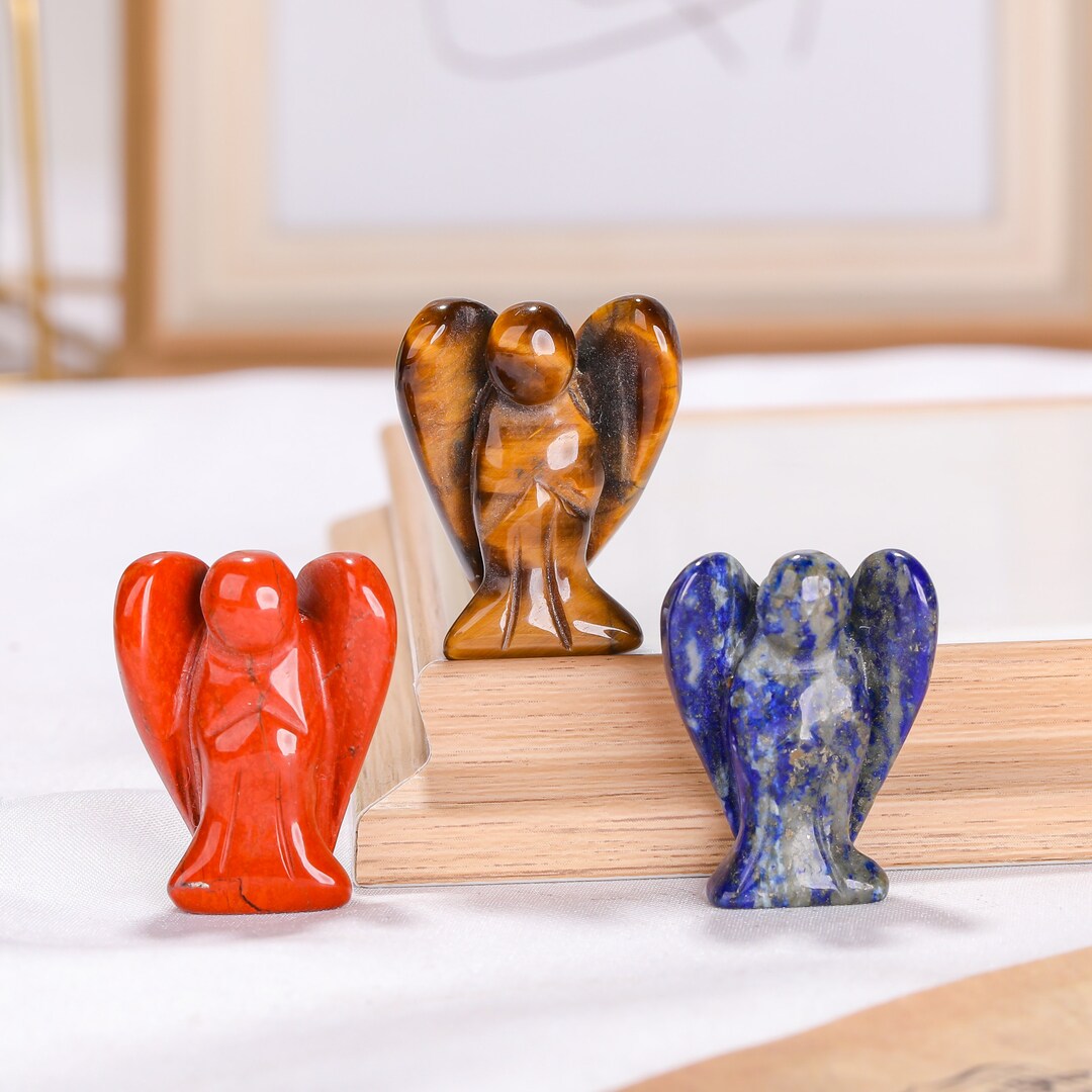 1 Inch ,mini Crystal Angels, Healing Crystals ,pocket Angels Figurines ...