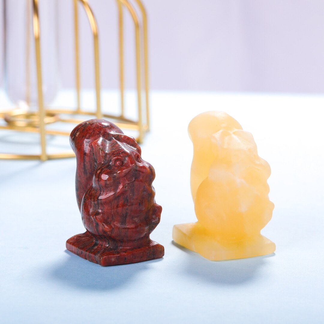 Crystal Squirrel,stand up Red Dalmation Squirrel Figurine,crystal ...