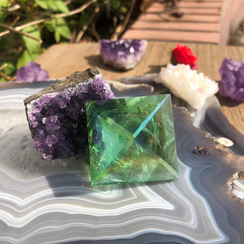 Crystal Pyramid Healing Crystals Reiki Chakra Pyramids | Etsy