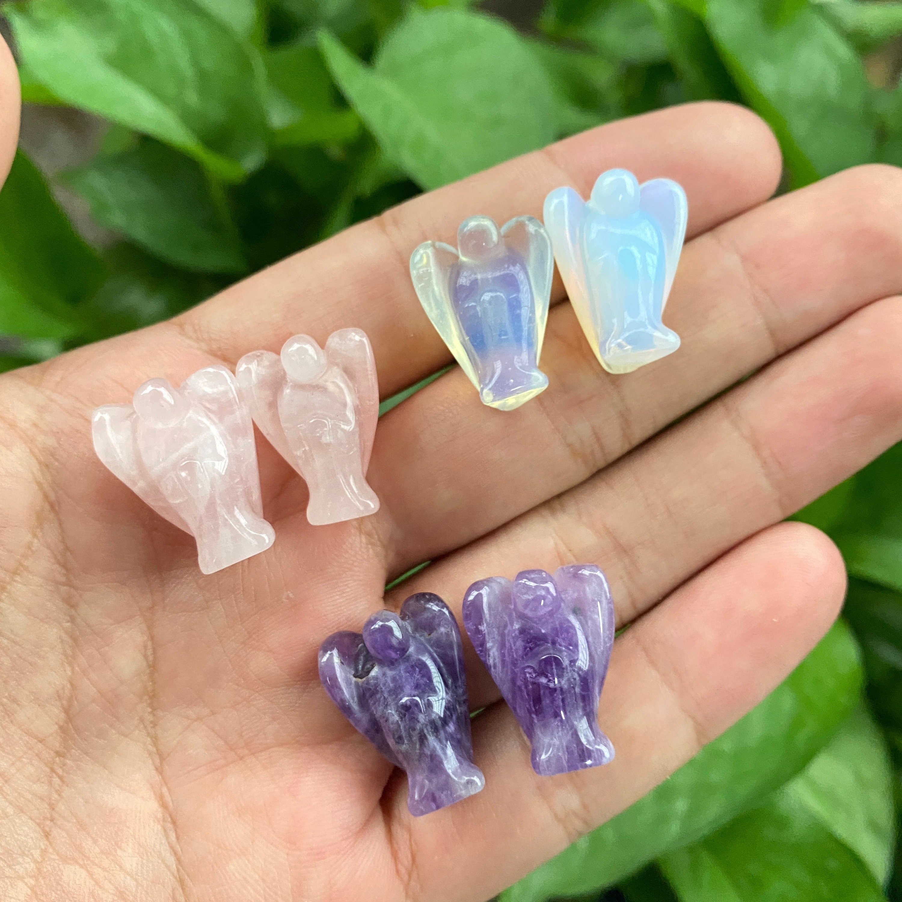 1 Inch mini Crystal Angels Healing Crystals pocket Angels | Etsy