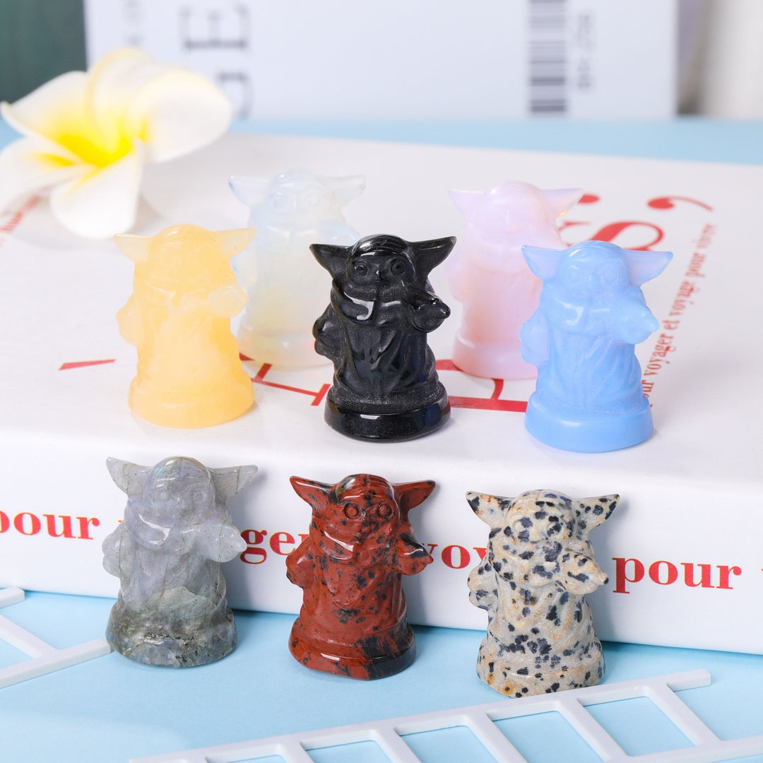 Gemstone Alien Figurine, Crystal Quartz Alien ,home Decor ,gemstone ET ...