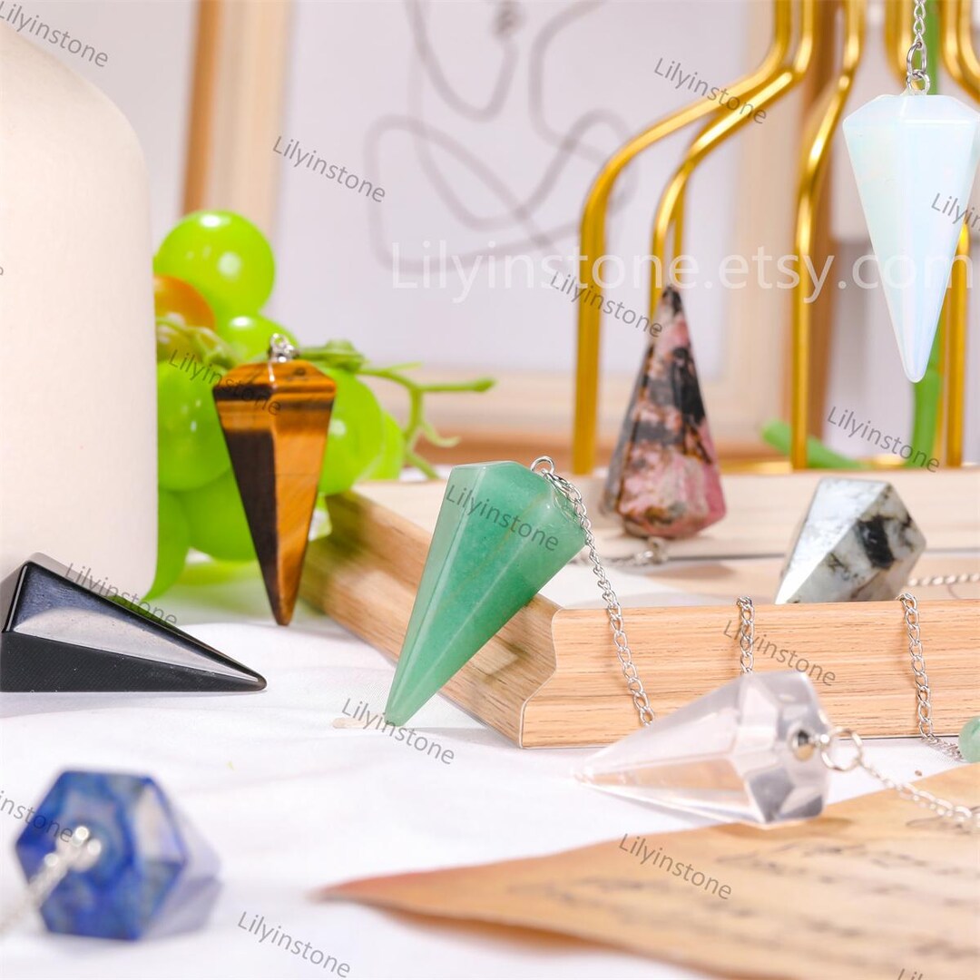 Conical Crystal Quartz Pendulum ,spirit Pendulum, Divination,boho Style ...