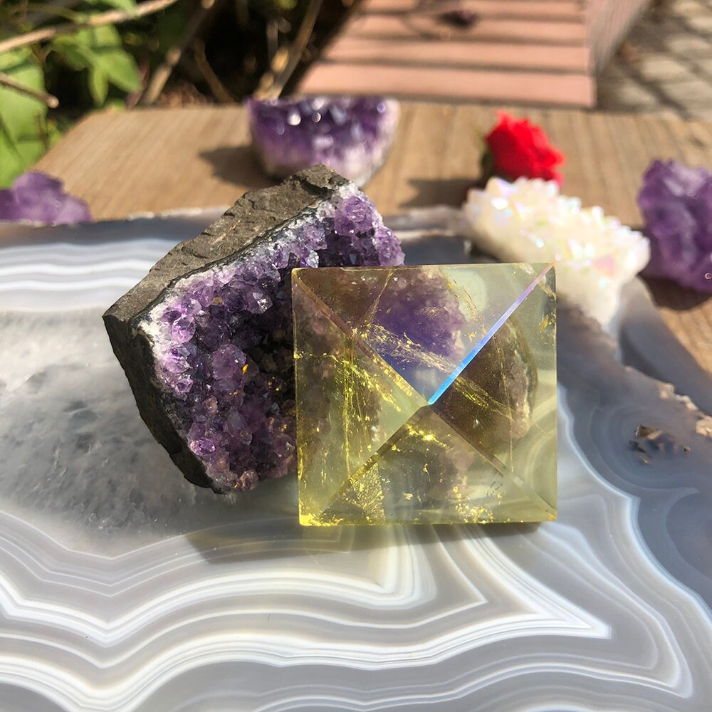 Crystal Pyramid Healing Crystals Reiki Chakra Pyramids | Etsy