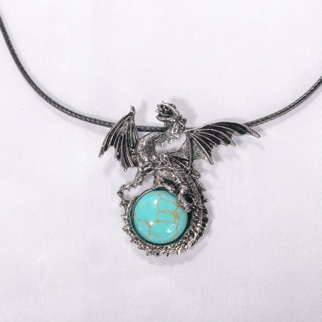 Dragon Necklace,quartz Crystal Dragon Necklace,vintage Necklace ,flying ...