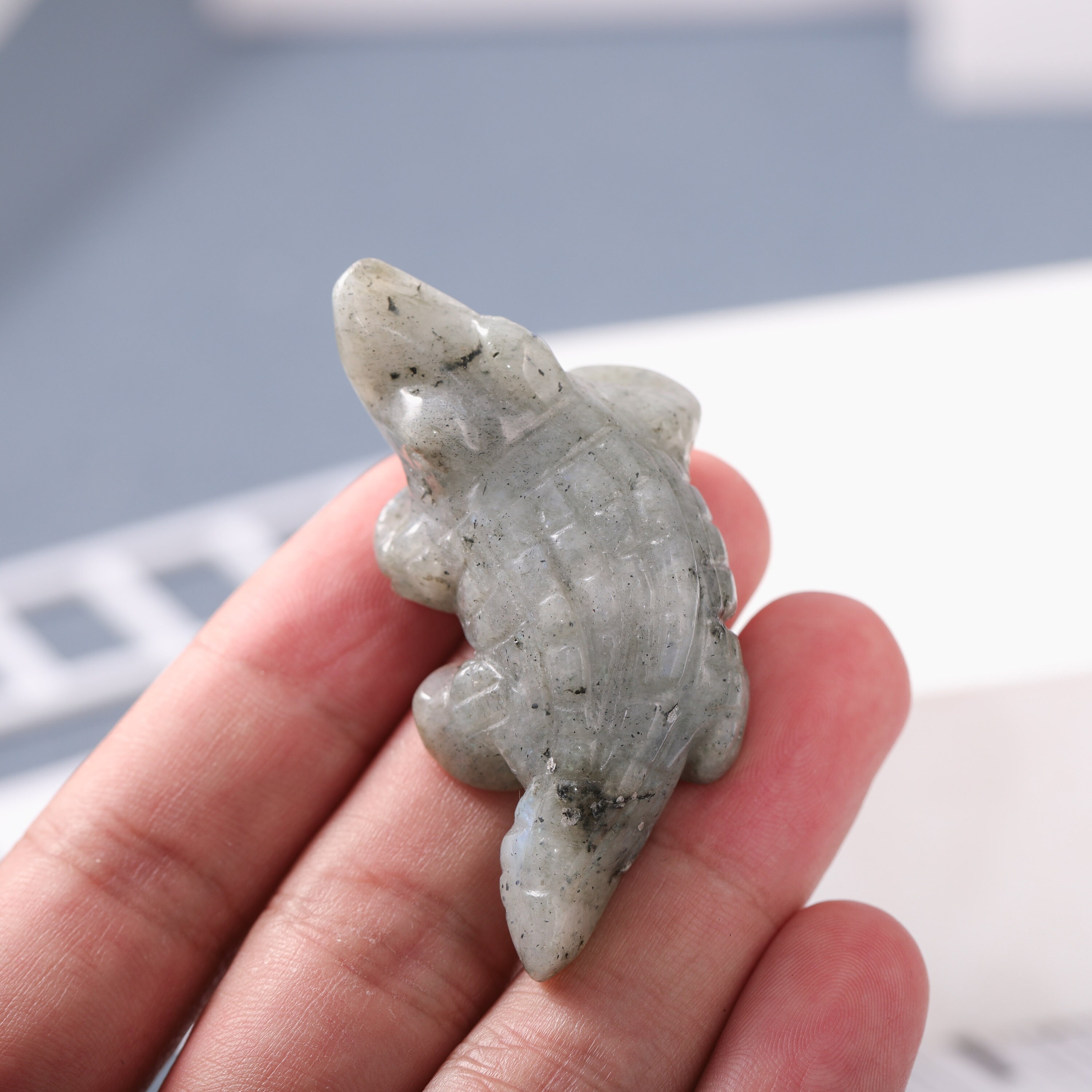 Mini Fat Crocodile Sculpture Quartz Crystal,crocodile Furnishing ...