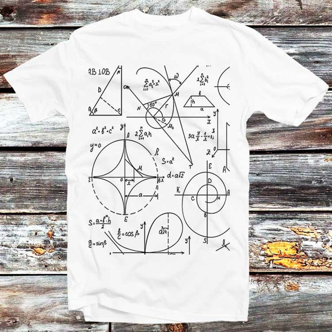 Mathematics Euclidean Geometry Formula T Shirt Vintage Retro Cool Gift ...