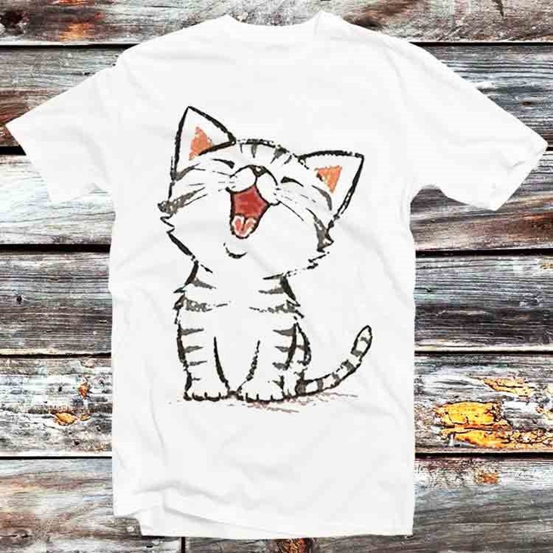 American Shorthair Happy Kitten Cat Pet T Shirt Vintage Retro Cool Gift ...