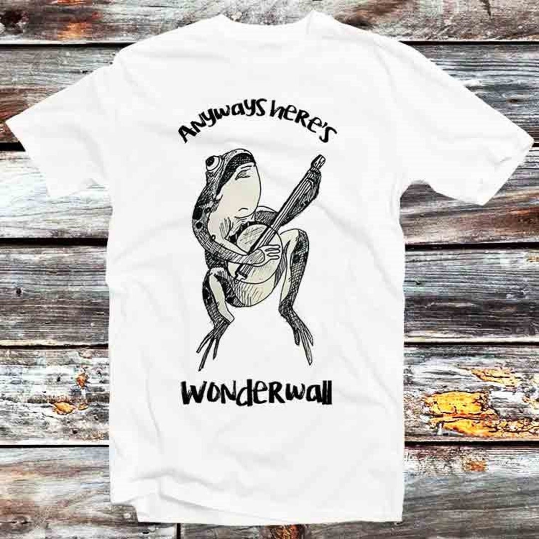 Frog Star Anyways Here's Wonderwall Playing Banjo T Shirt Vintage Retro ...