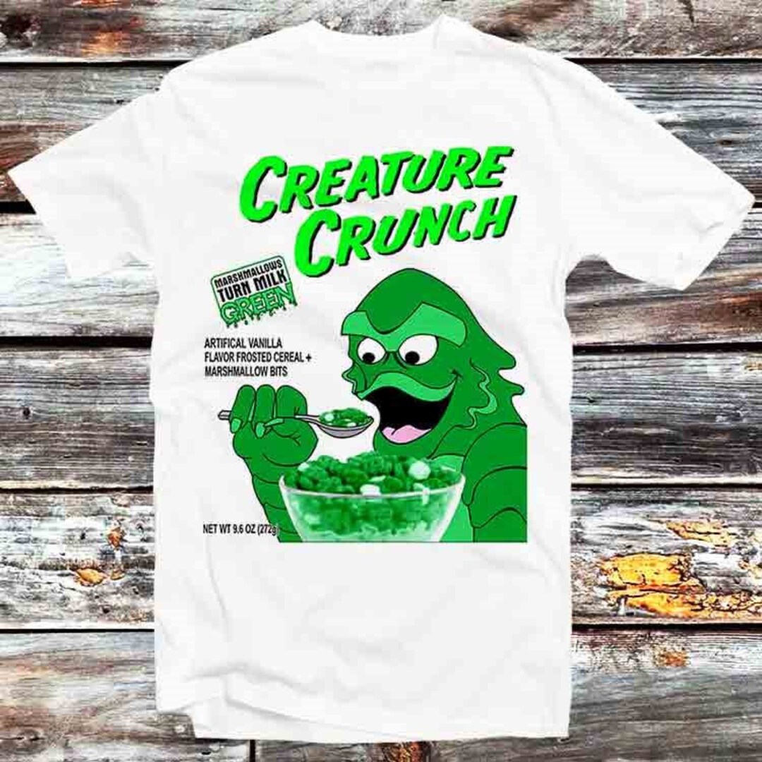 Creature Crunch Black Lagoon Fantasy Monster T Shirt Vintage Retro Cool ...