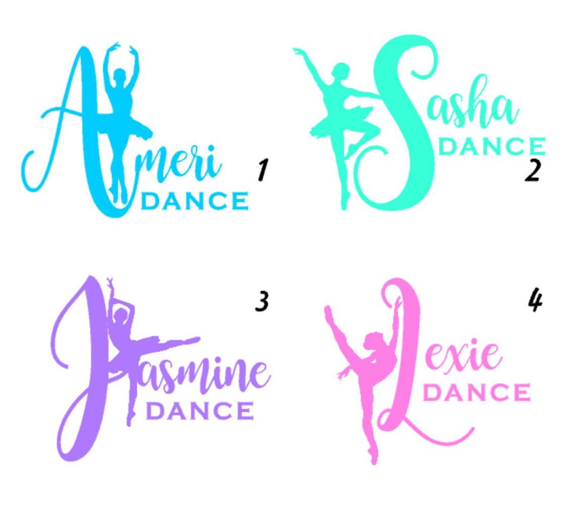Dance Personalized Decal/iron-on - Etsy