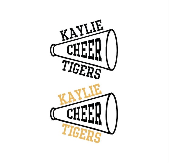 Cheer Megaphone Personalized Decal/iron-on | Etsy