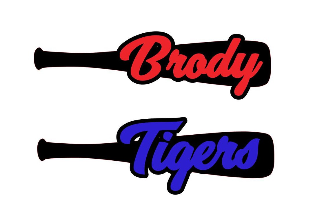 Custom Baseball Bat Decal - Etsy