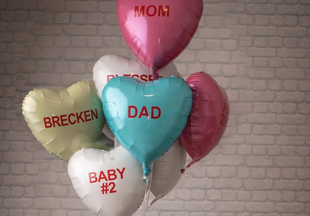 Conversation Heart Balloon - Etsy