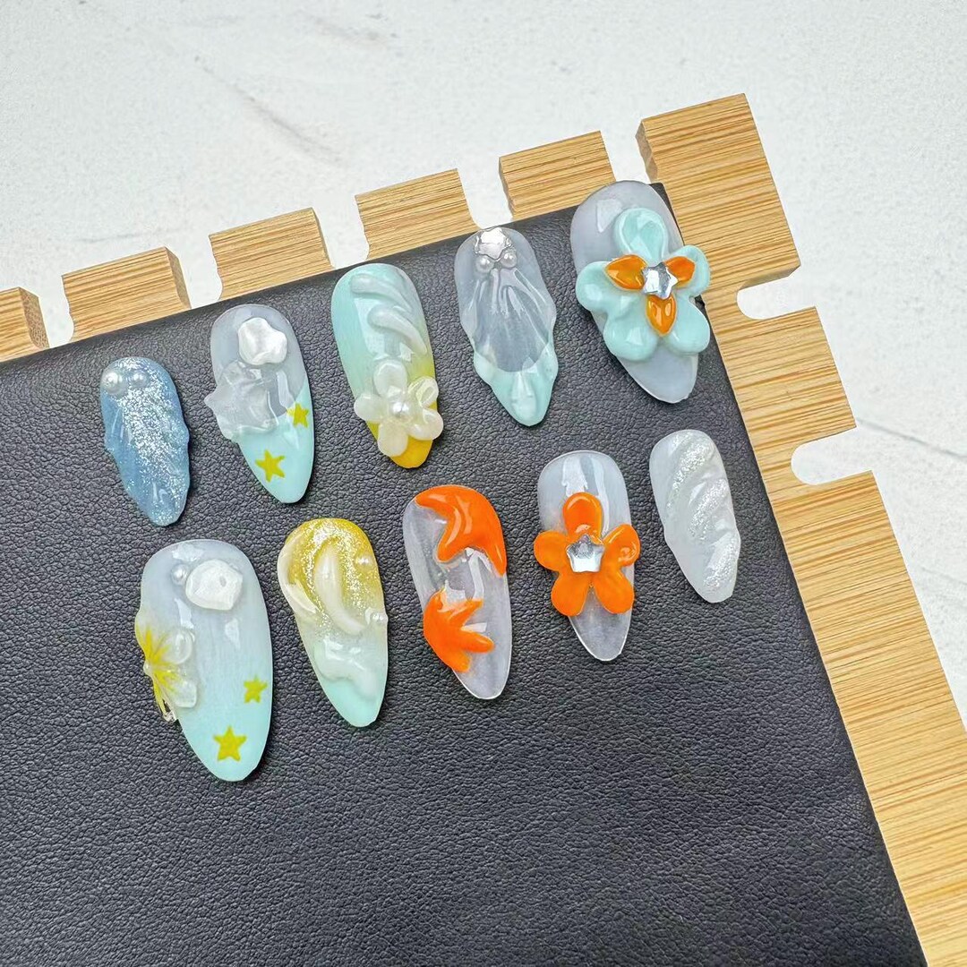 3D Nails/nailspress on /popular Nails/y2k Nails/customized Nails ...