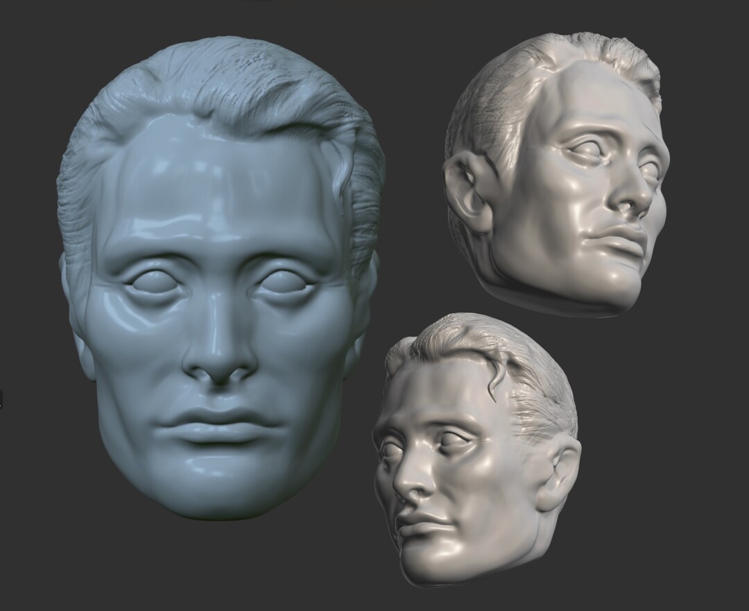 Hannibal/ Mads Mikkelsen 3D Head / Model for Printing - Etsy