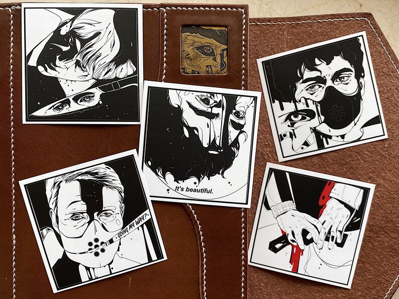 Hannibal Sticker Set, Stickerpack Hannibal Lecter & Will Graham ...