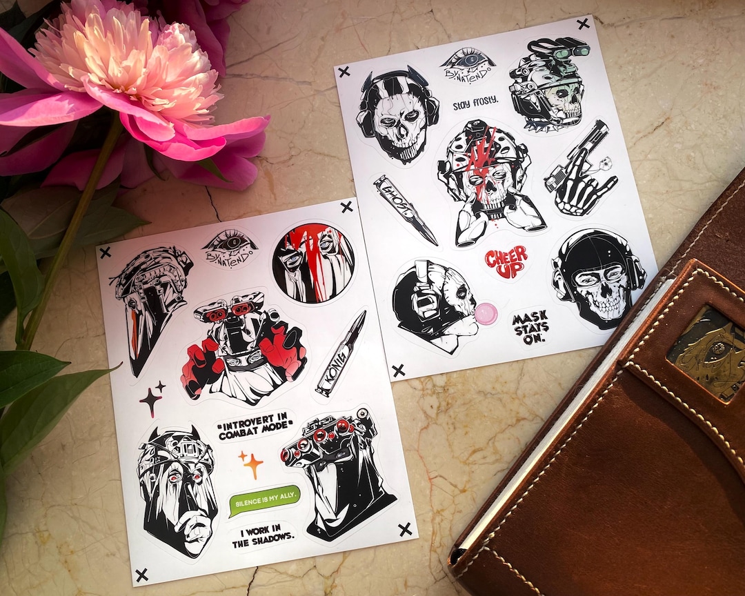 Military Sticker Pack / Masked Soldiers Decals / Waterproof Stickerpack ...