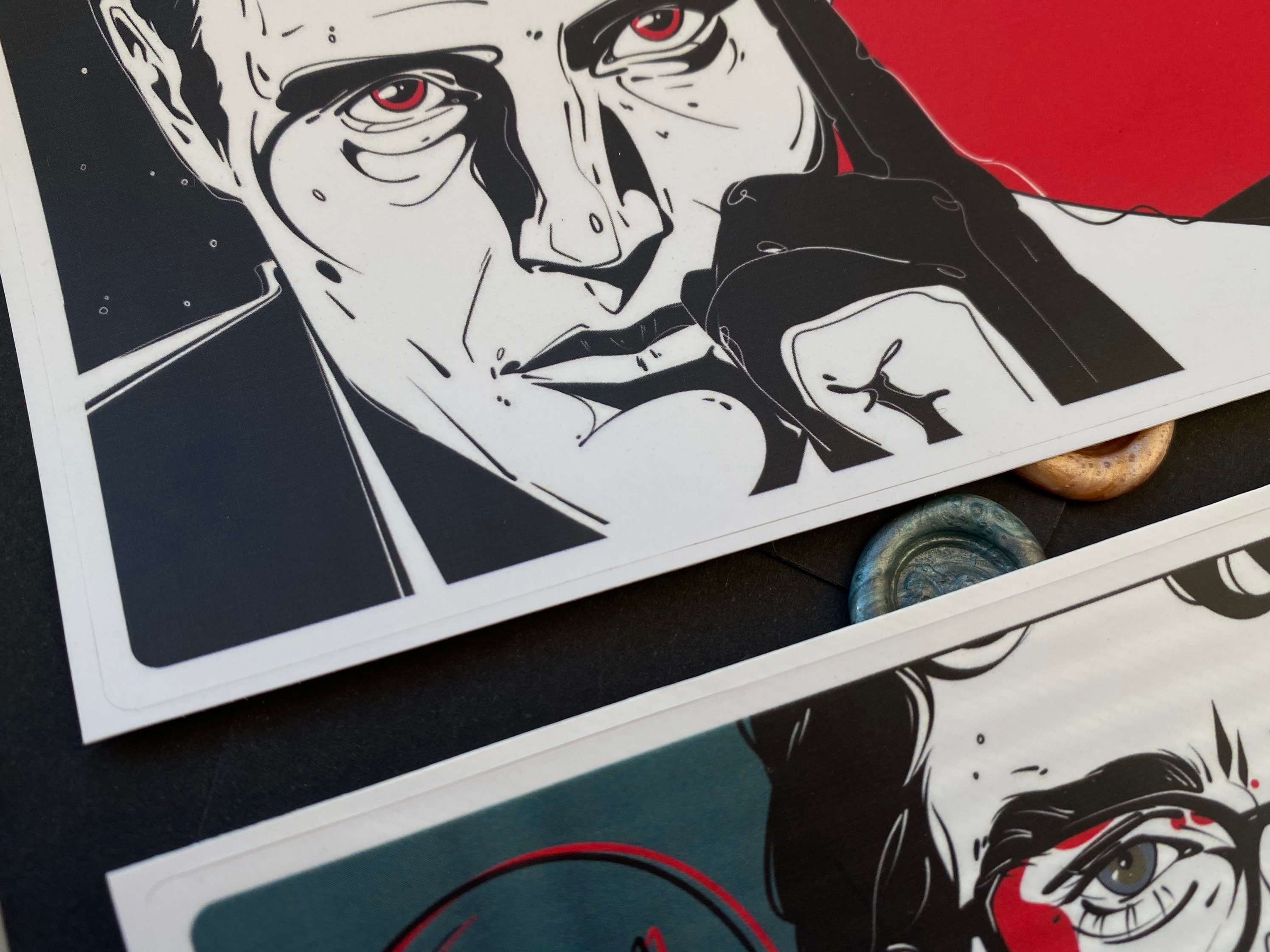 Hannibal Sticker Set of 6 Sticker Pack Hannibal Lecter and - Etsy Canada