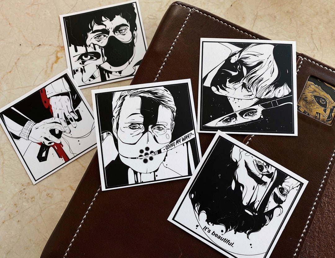 Hannibal Sticker Set, Stickerpack Hannibal Lecter & Will Graham ...