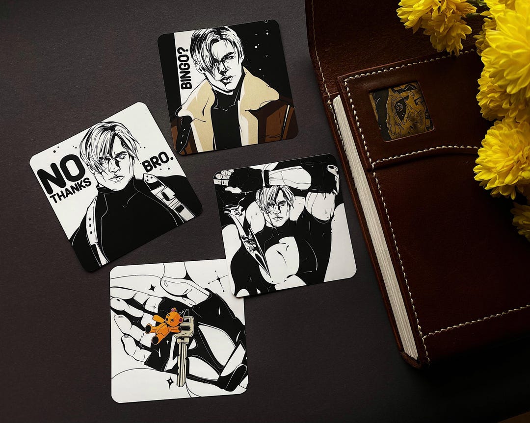 Leon S Kennedy Sticker Set | RE4 Remake OG Decals | Krauser | Biohazard ...