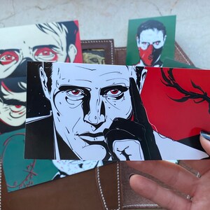 Hannibal Sticker Set of 6, Sticker Pack Hannibal Lecter and Will Graham ...
