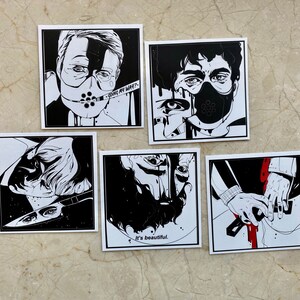Hannibal Sticker Set, Stickerpack Hannibal Lecter & Will Graham ...