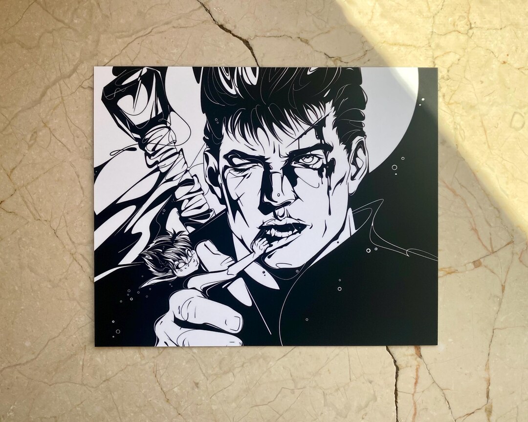 Berserk Mini Print / Postcard / Guts and Puck Illustration / Anime ...