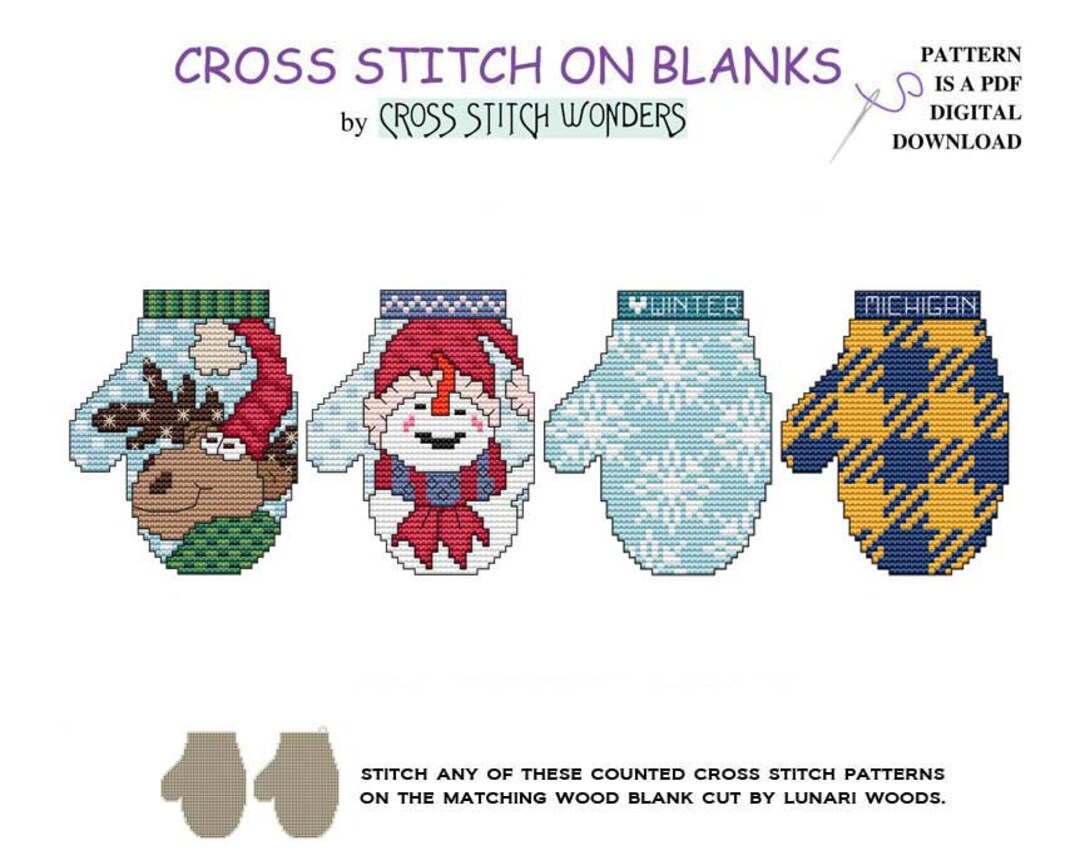 Mitten, Ornament, Winter, Moose, Snowman, Team Colors, School ...