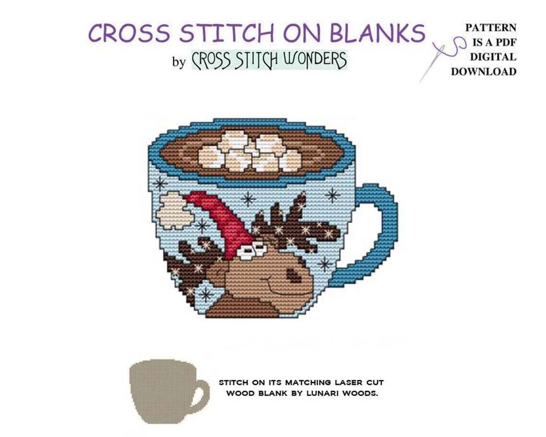MOOSE, Merry Moose, Christmas, Moosemas, Mug, Cup, Hot Cocoa, Cross ...