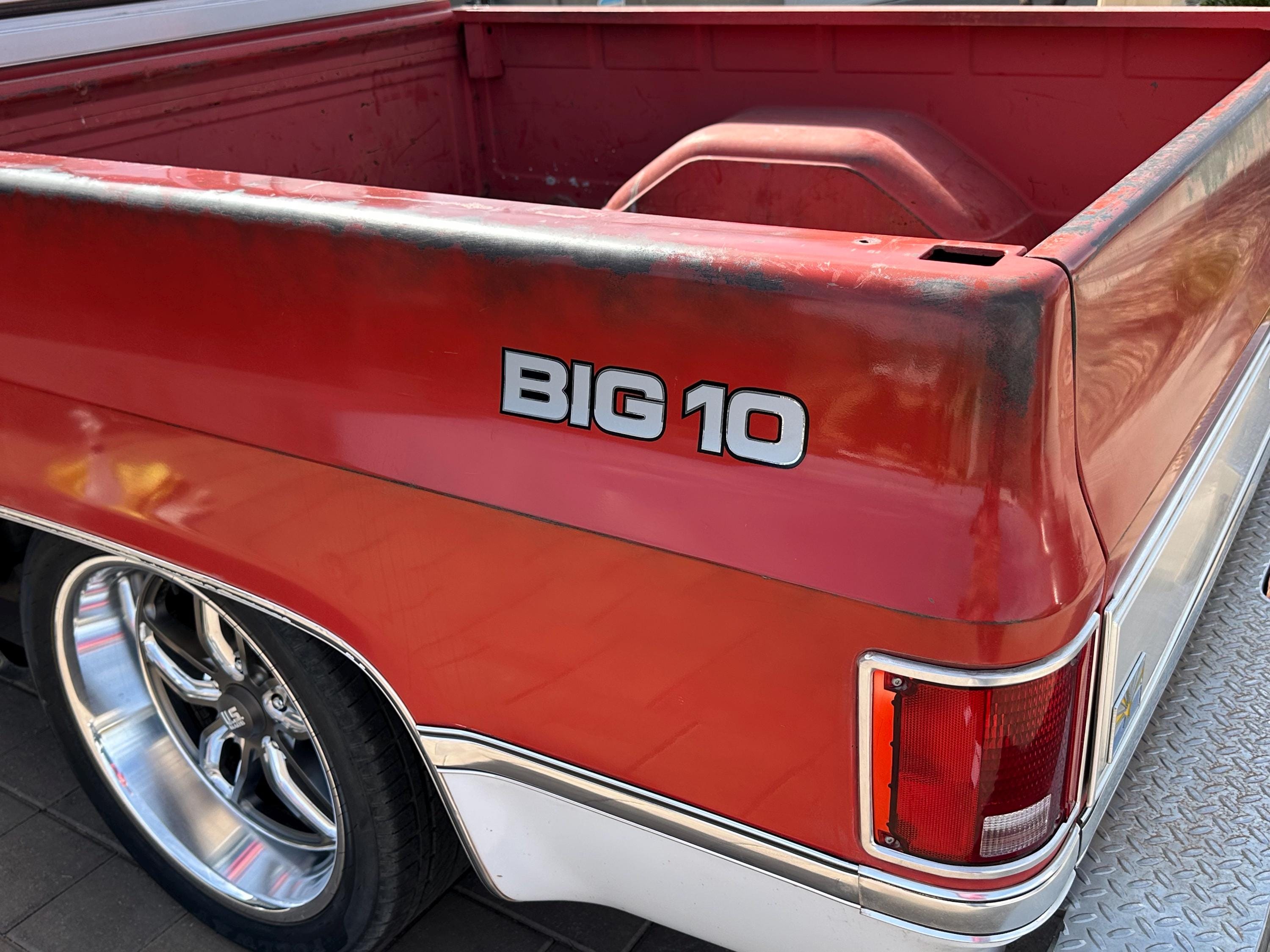 Pair of BIG 10 Stickers Decals, Fits Chevrolet, Chevy, GMC, C10 ...