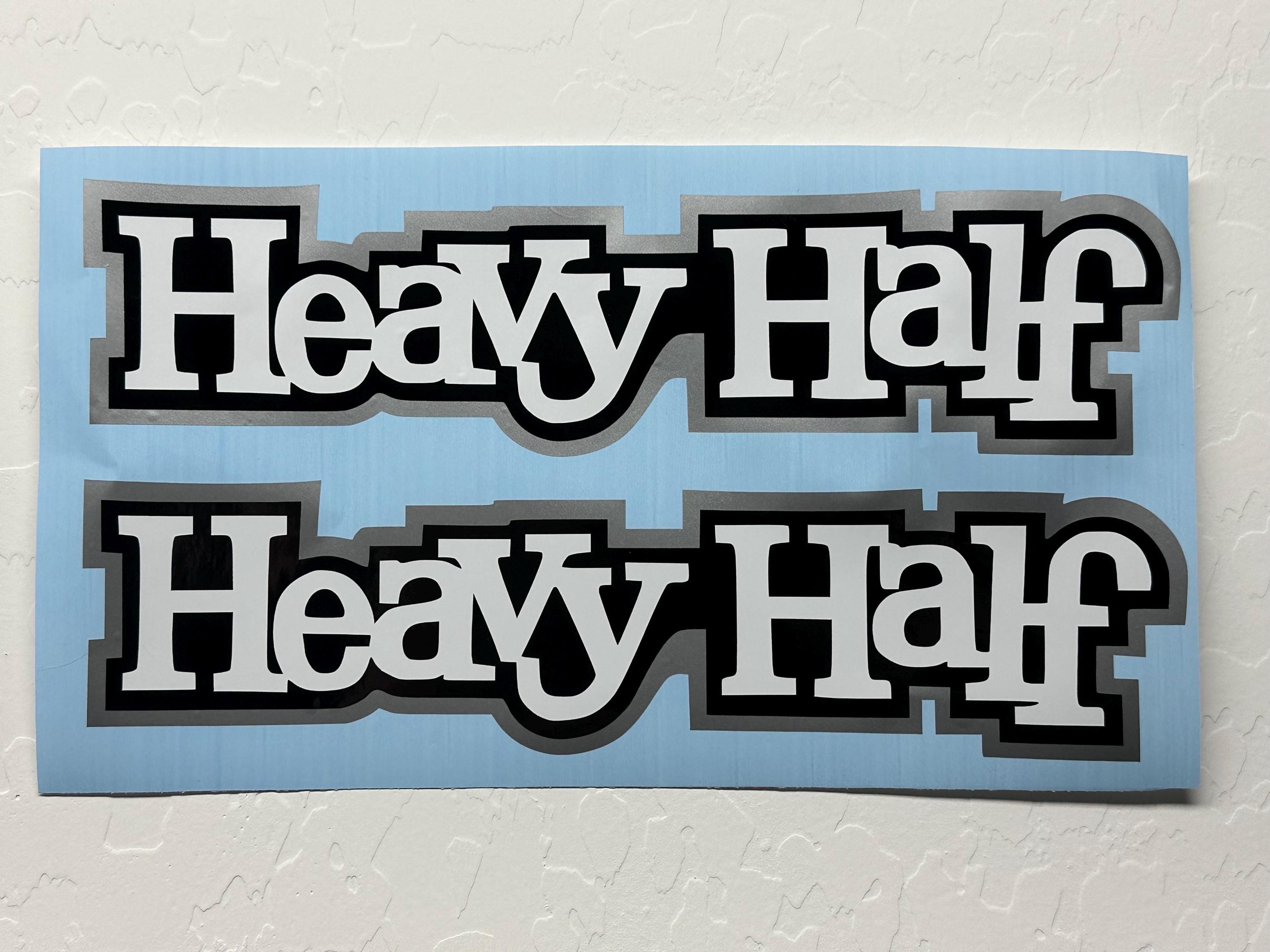 Pair of Heavy Half Replica Stickers Decals, Fits Chevrolet, Chevy, GMC ...