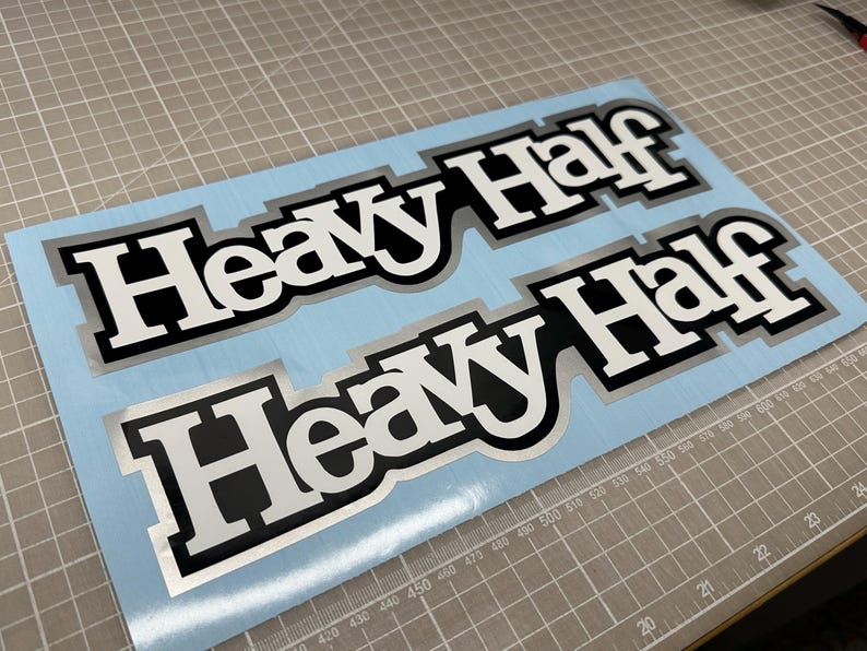 Pair of Heavy Half Replica Stickers Decals, Fits Chevrolet, Chevy, GMC ...