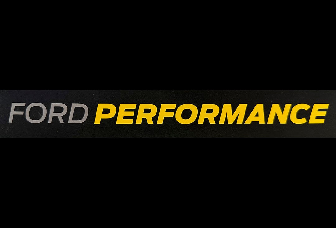 Yellow Ford Performance Hood Cowl Sticker Decal, Fits Raptor Mustang ...