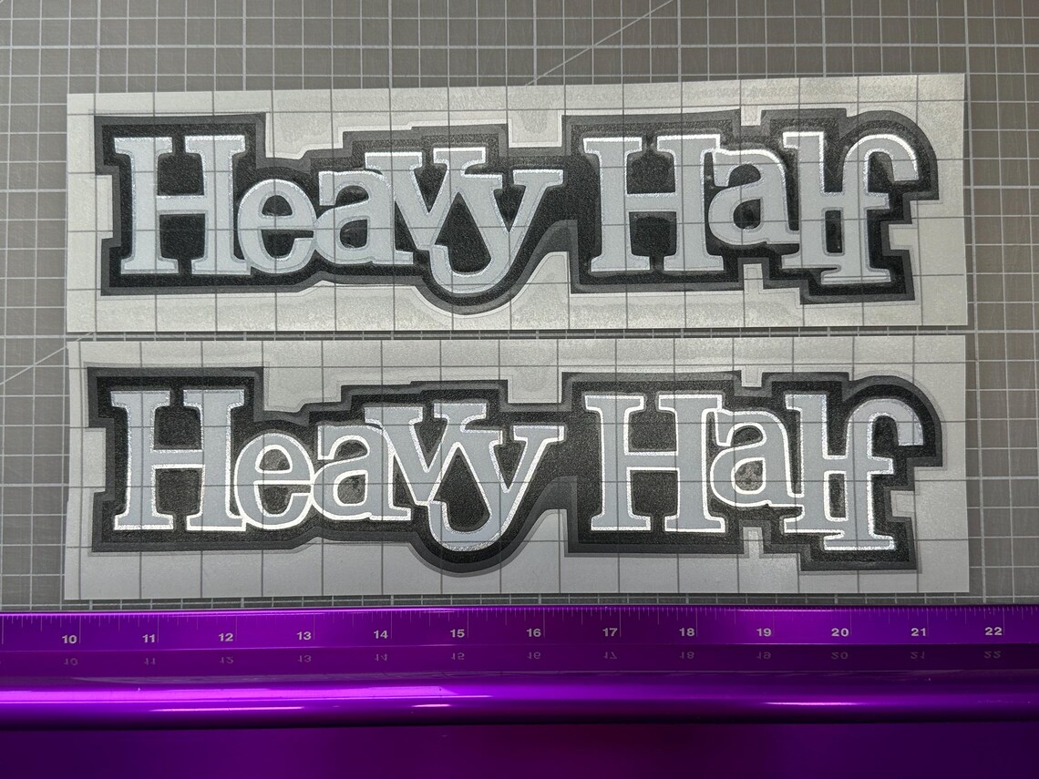Pair of Heavy Half Replica Stickers Decals, Fits Chevrolet, Chevy, GMC ...