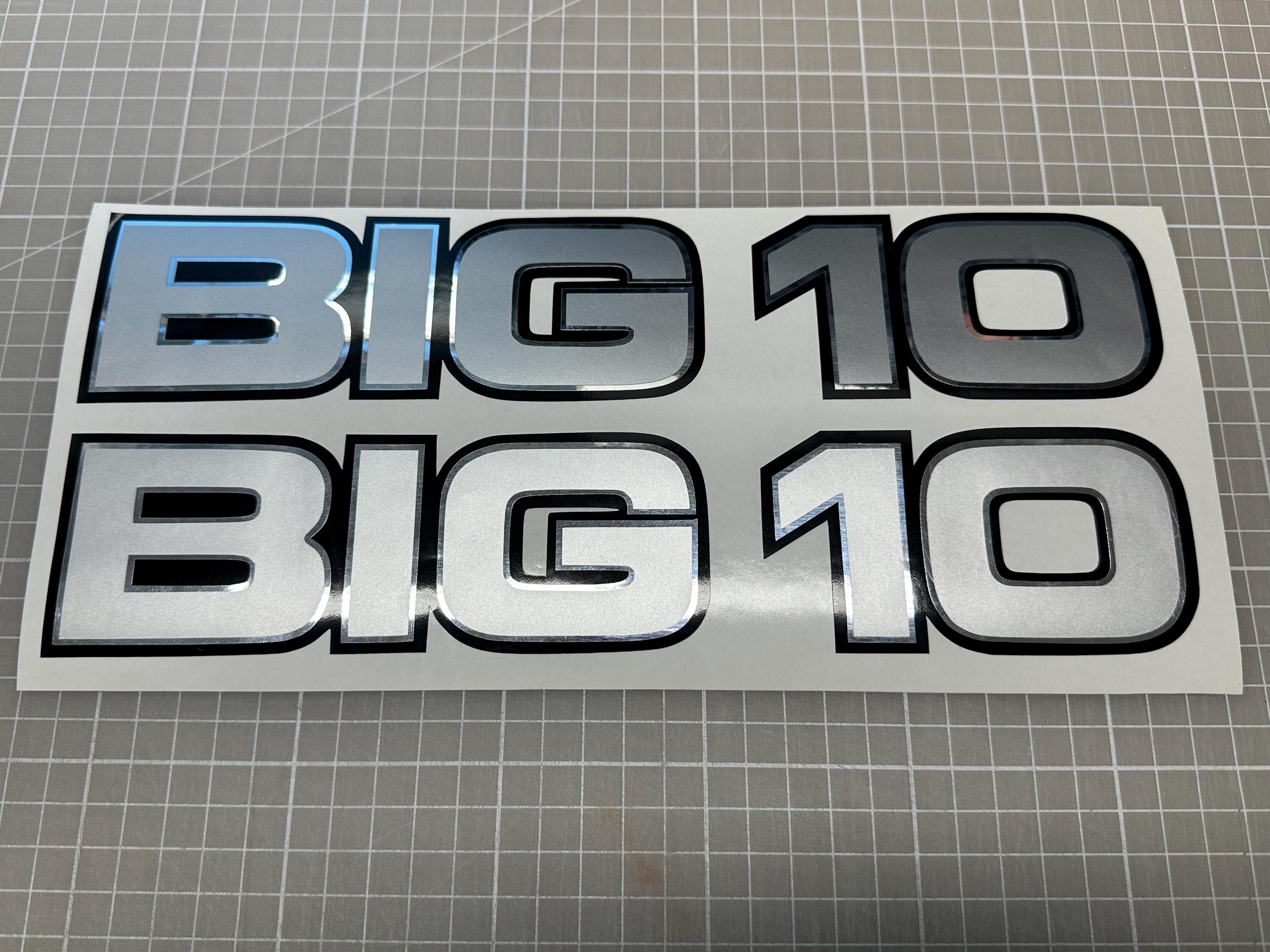 Pair of BIG 10 Stickers Decals, Fits Chevrolet, Chevy, GMC, C10 ...