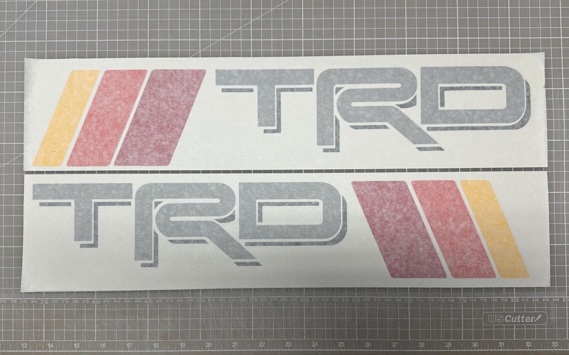 TRD Stickers Decals W/ Retro Heritage Stripes, Fits Toyota Tacoma ...