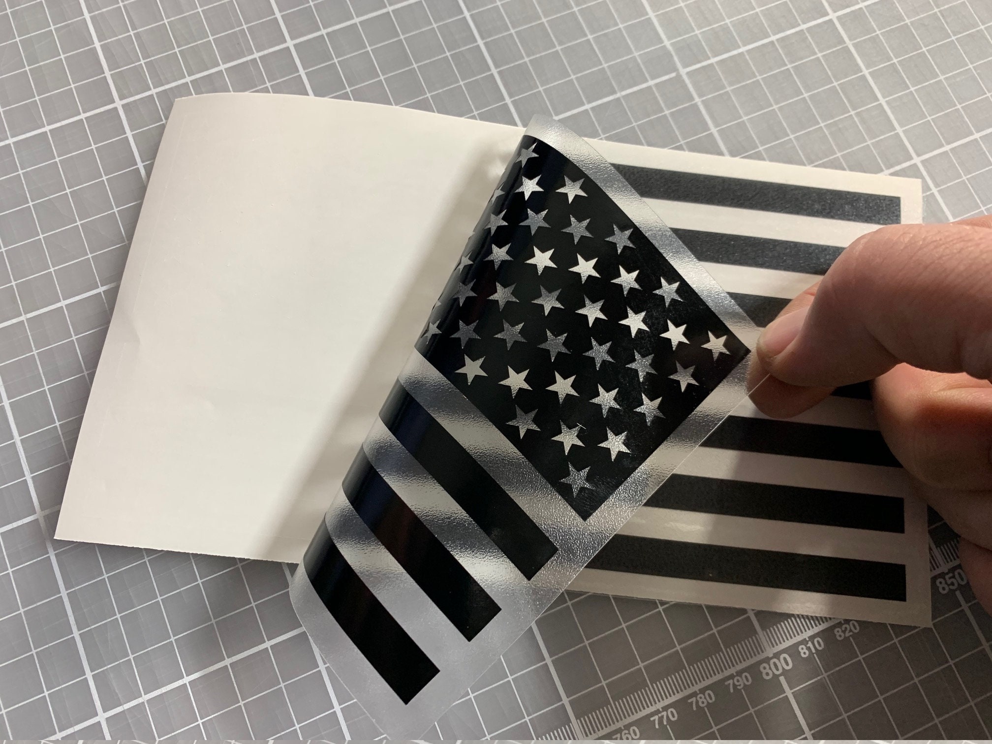 Set of 2 Matte Black American Flag Decal Stickers Jeep - Etsy