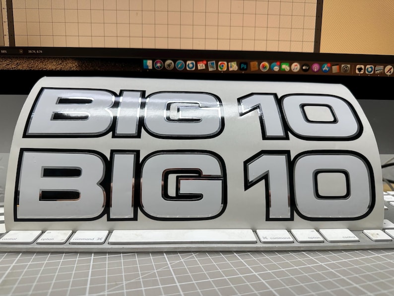 Pair of BIG 10 Stickers Decals, Fits Chevrolet, Chevy, GMC, C10 ...