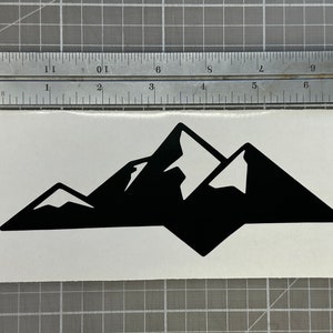 Matte Black Mountain Decal Sticker, Fits 2014 - 2021 Toyota Tundra ...