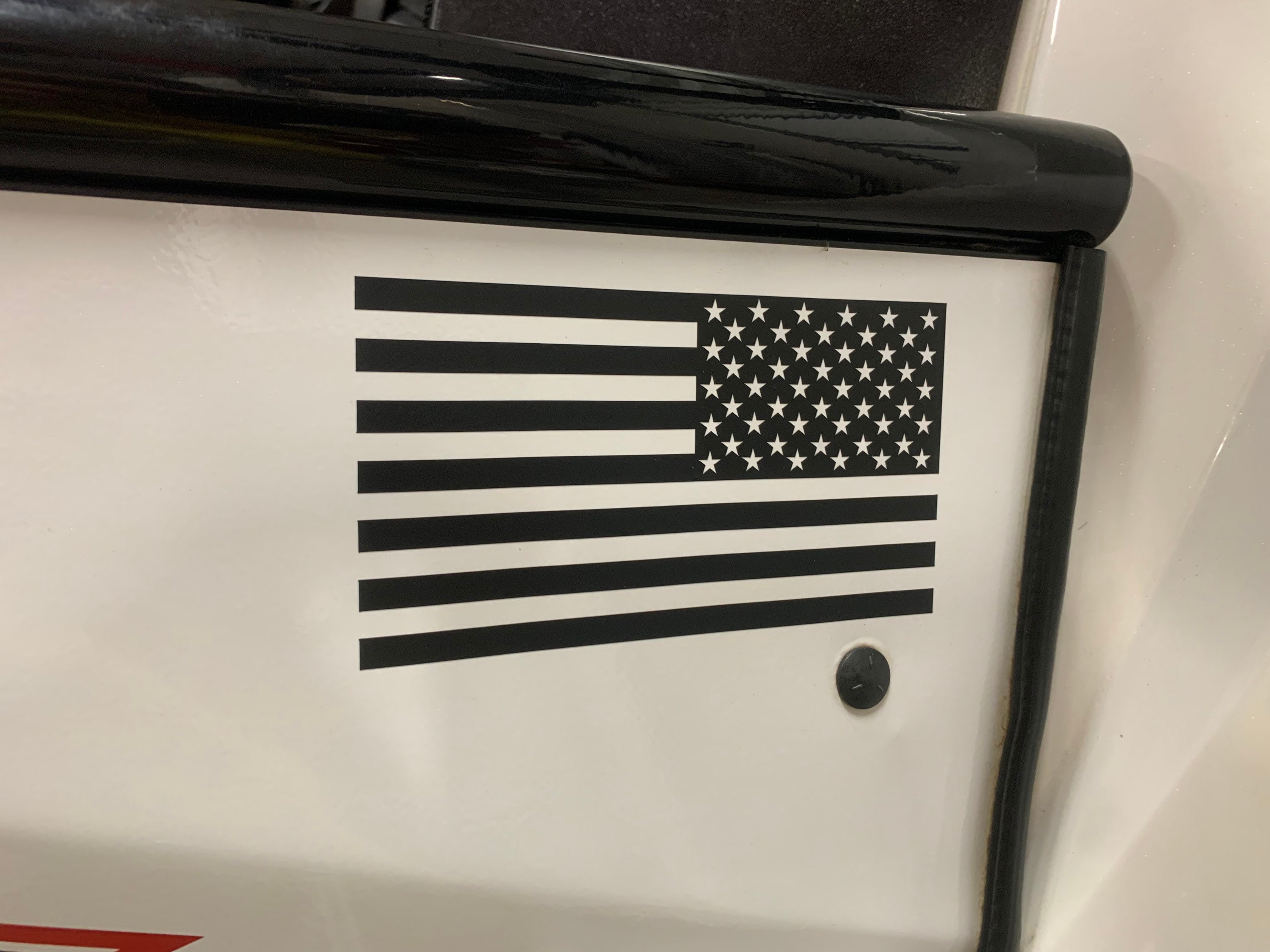 Pair 2 3x5 Matte Black American Flag Die Cut Vinyl Stickers - Etsy